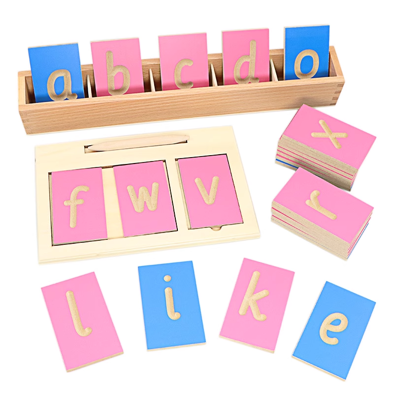 Mini Grooved Letter Tiles: Lowercase with Tray and Stylus – Adena ...